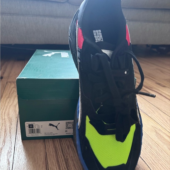 Puma | Shoes | Puma Black And Neon Sneakers | Poshmark
